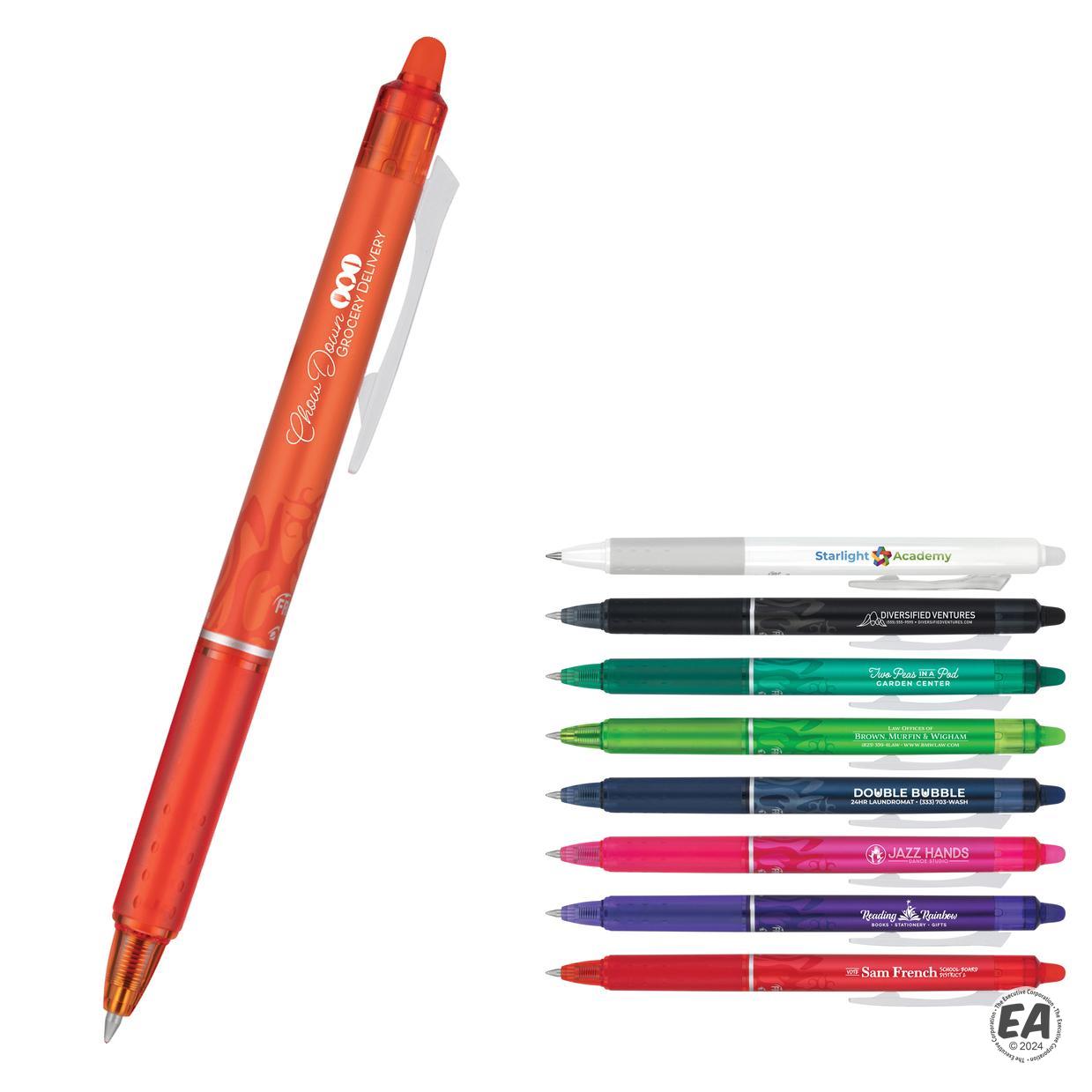 Custom Pilot FriXion Ball Erasable Clicker Pen | Customized Plastic ...