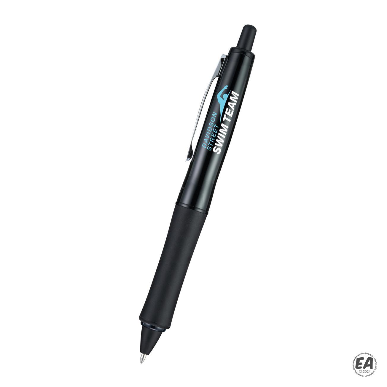 Custom Pilot Dr. Grip FullBlack Advanced Ink Pen | Promotional Click ...