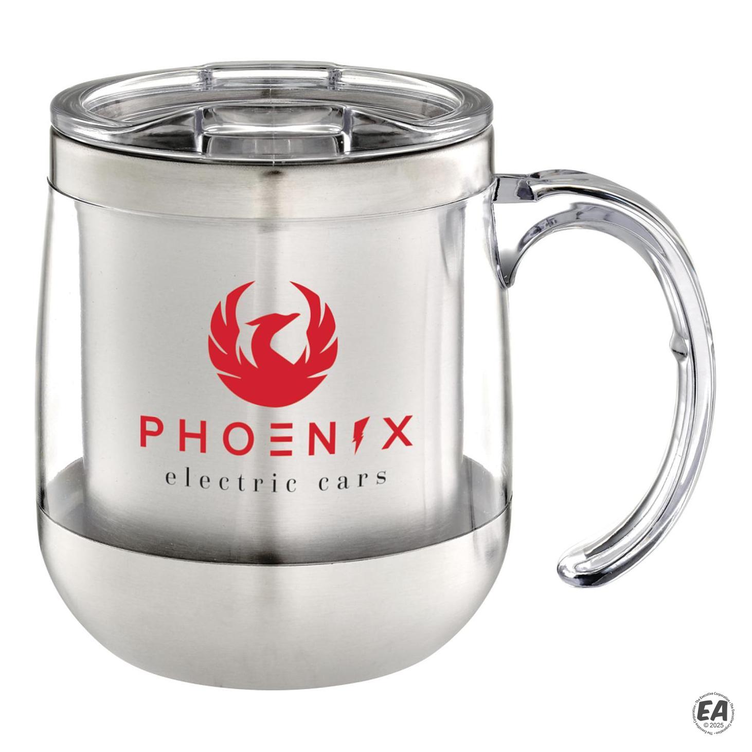 Customized Brew 14oz Desk Mug | Promotional Travel Mugs | Custom Brew ...