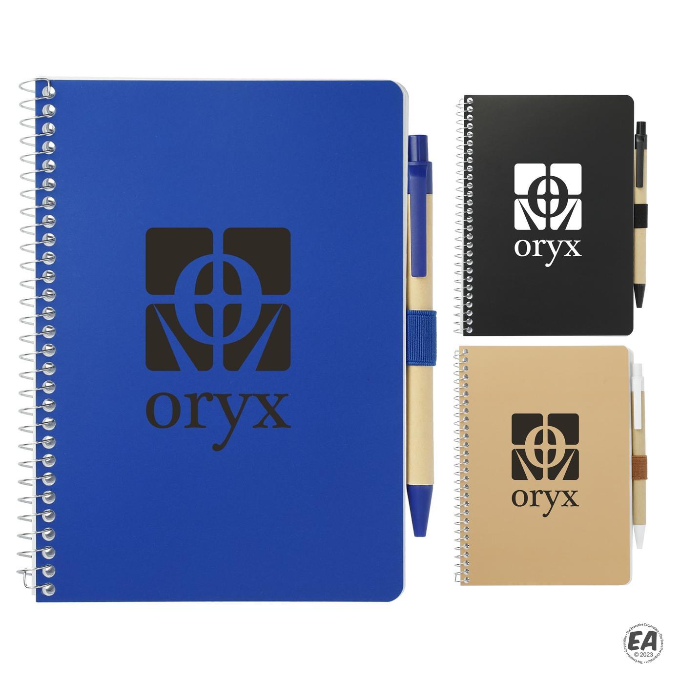 Promotional FSC Mix Spiral Notebook with Pen 5x7 | Customized Notebook ...