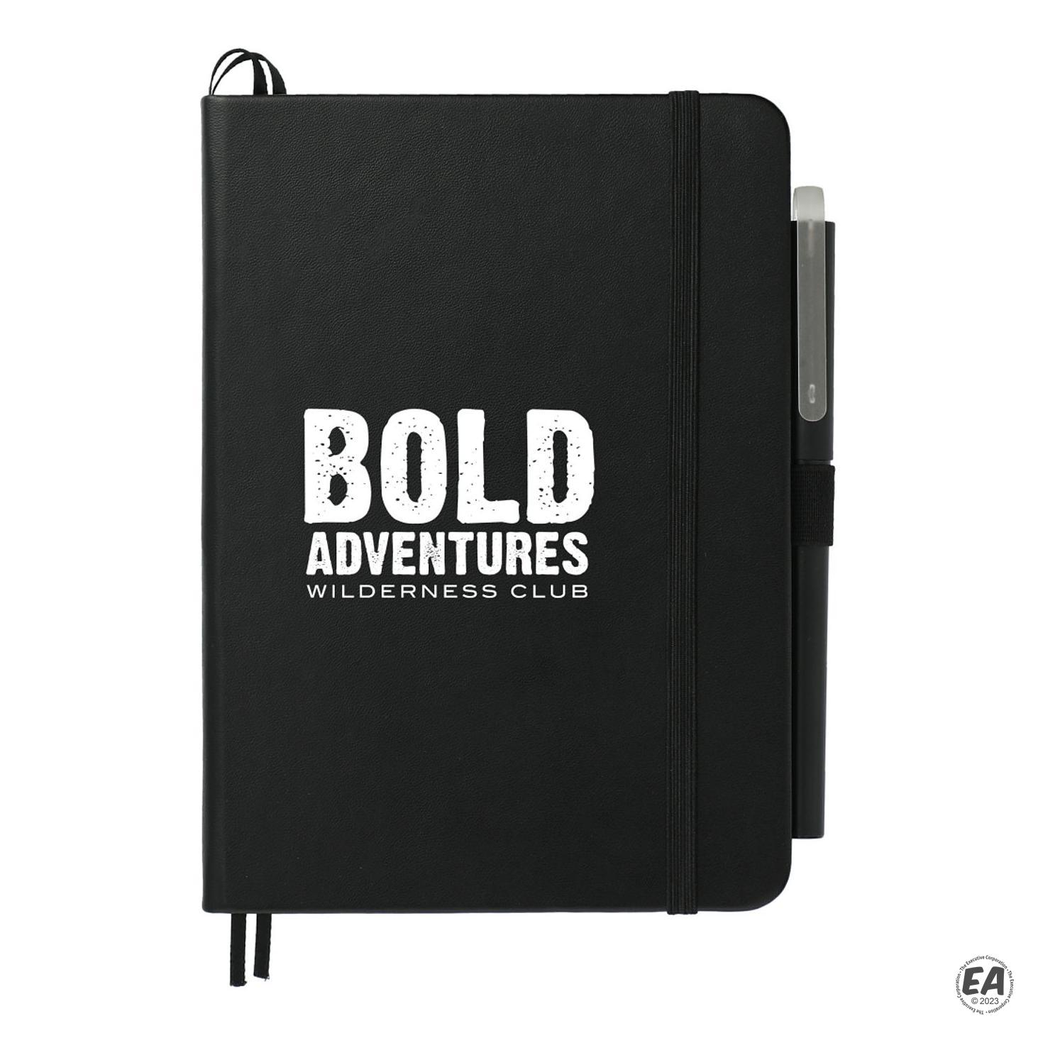 Promotional Recycled Bulleting Bound Notebook with Pen 5x7 | Customized ...