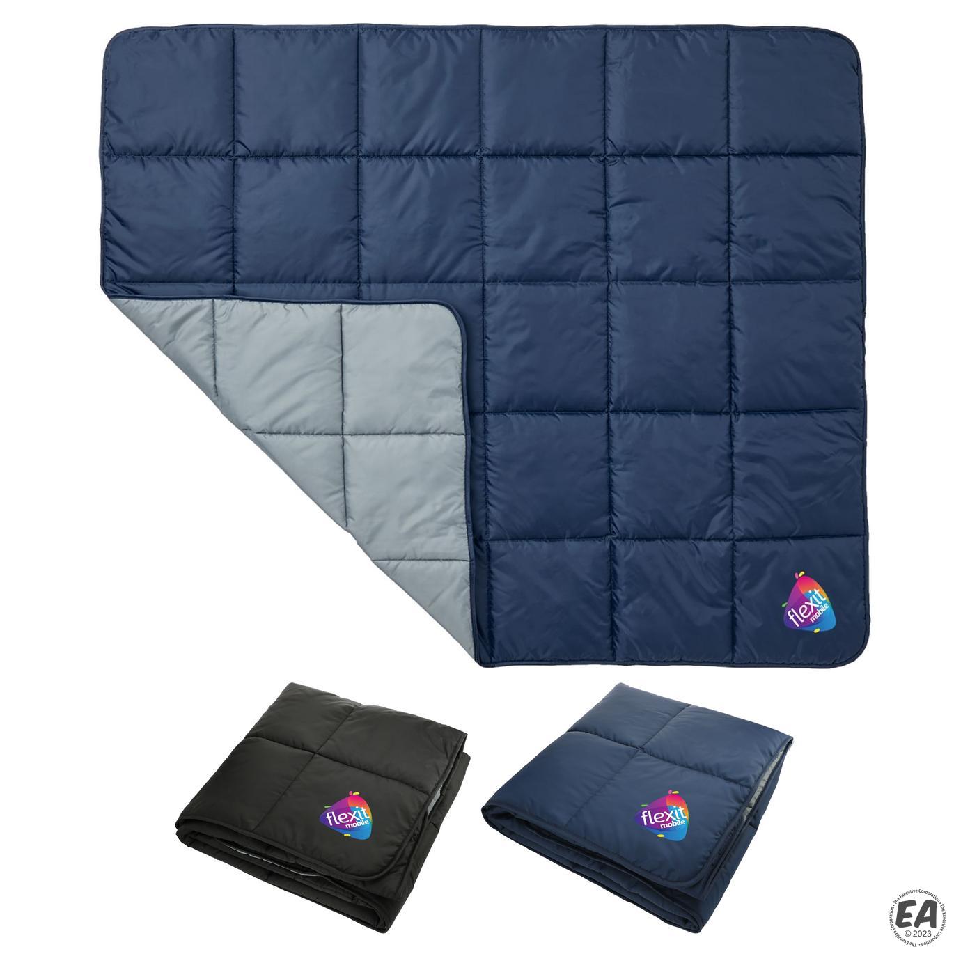 Promotional Puffy Outdoor Blanket | Customized Blankets | Custom Puffy ...