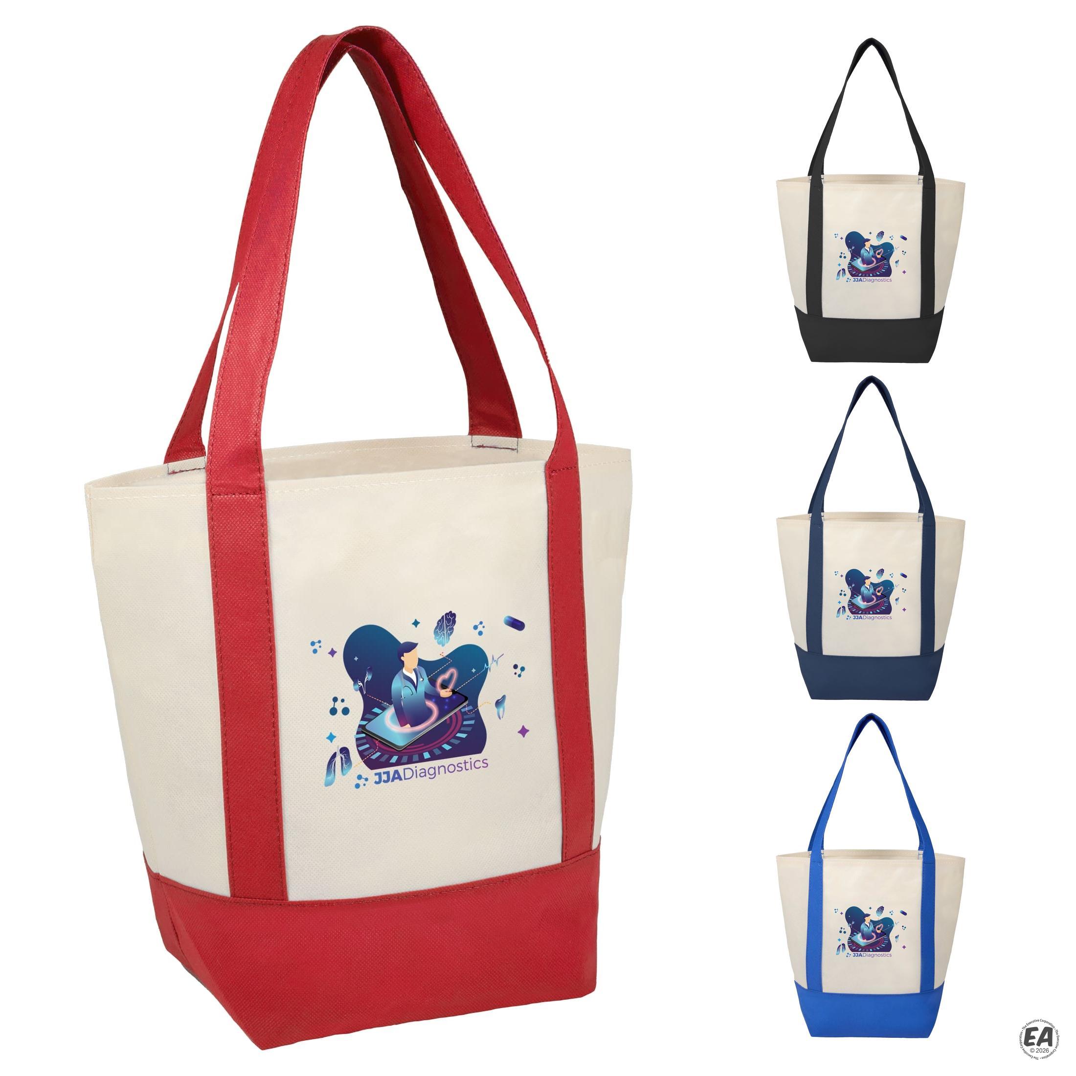 Customized Lighthouse Mini Non-Woven Tote 11x6x13.18 | Branded Canvas ...