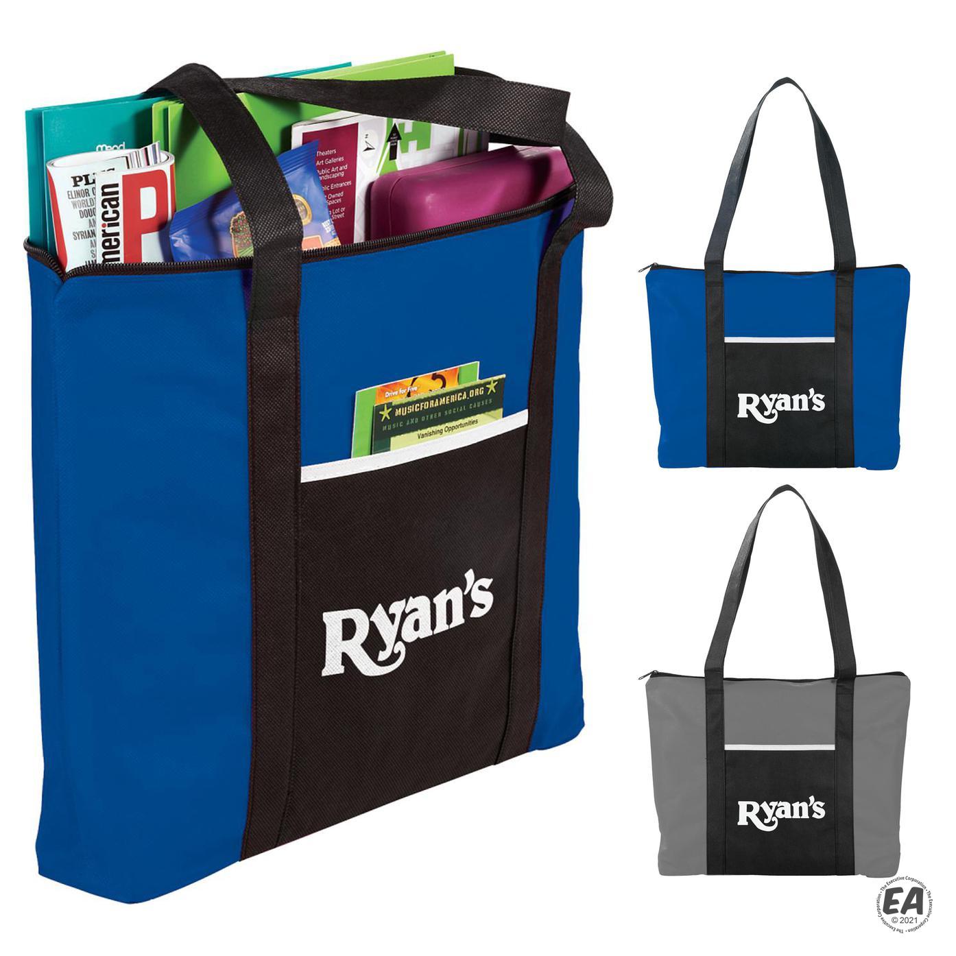 Promotional The Timeline Business Tote Bag | Custom Polypropylene Tote ...