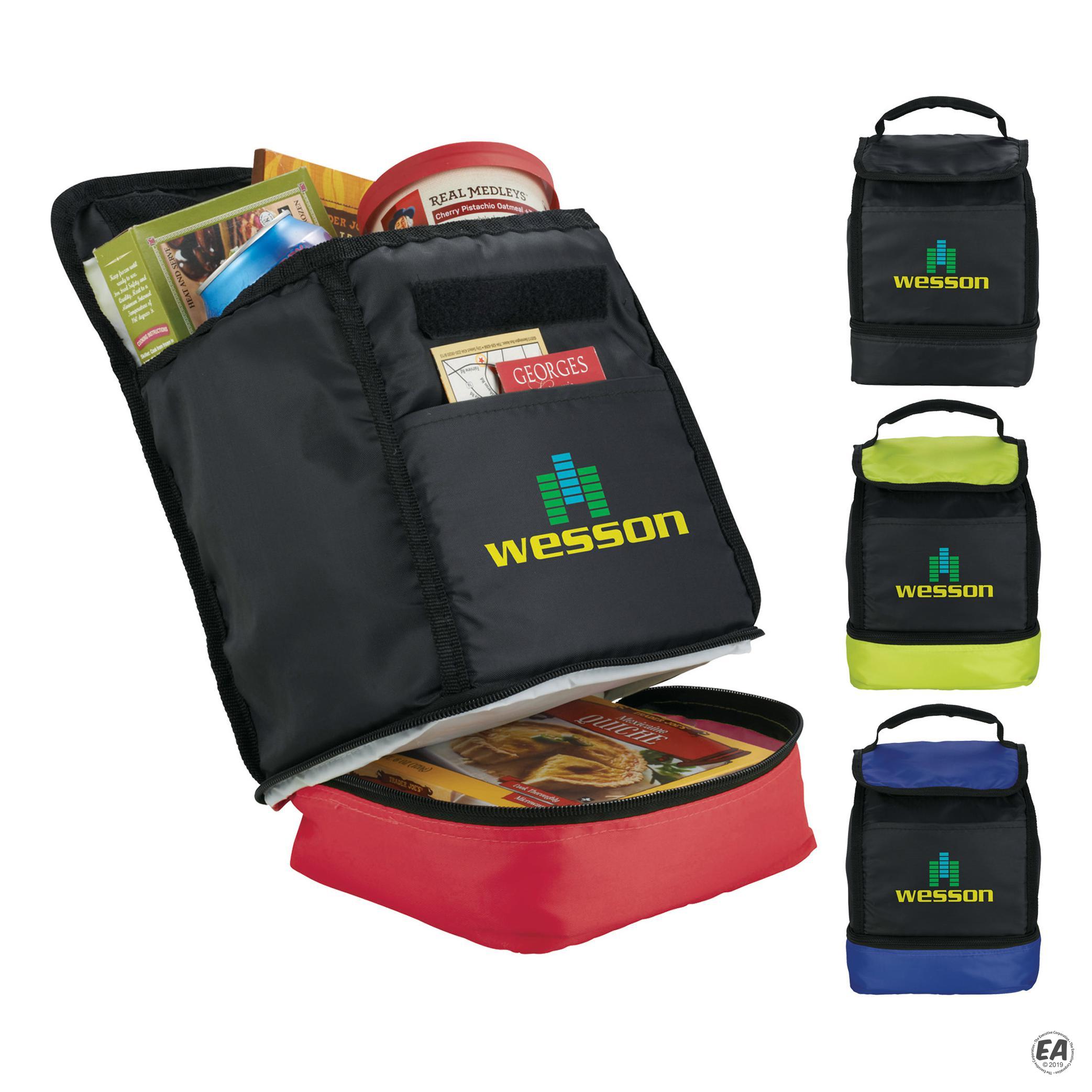 Promotional The Daily Dual Compartment Lunch Cooler | Branded Lunch ...