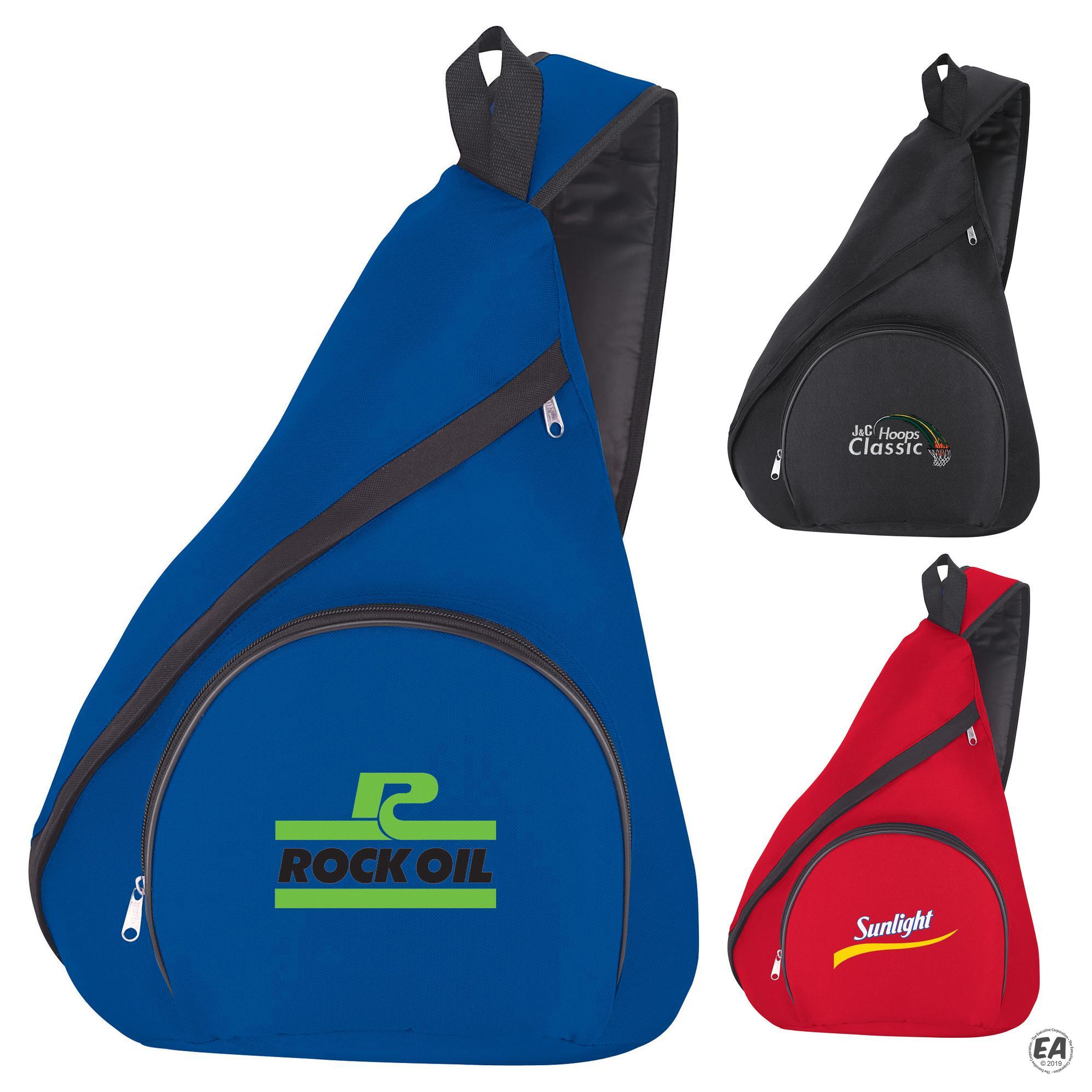 Customized The Adventure Deluxe Sling Backpack | Promotional Sling Bags ...