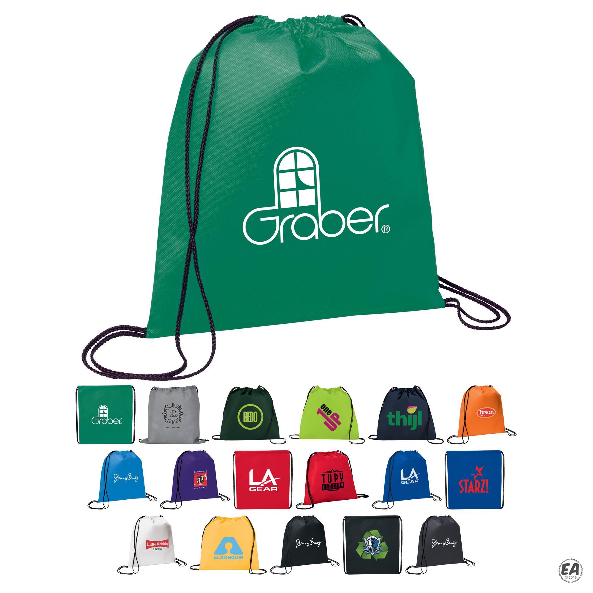 Customized The Evergreen Drawstring Cinch Backpack | Promotional ...