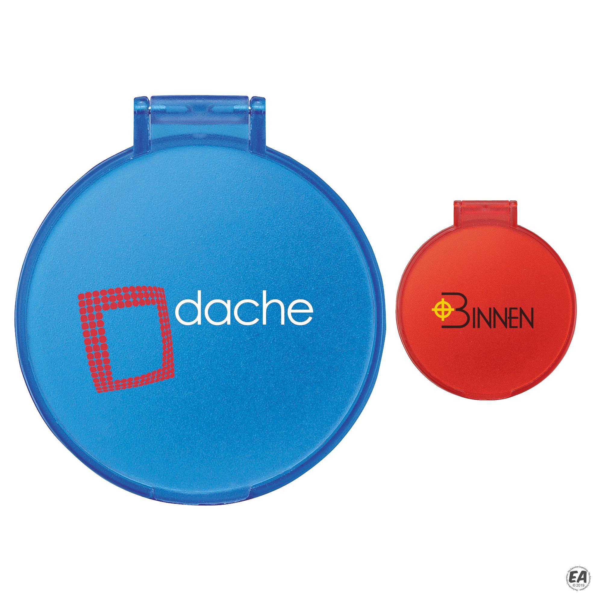 Customized Glimmer Round Mirror | Promotional Pocket Mirrors | Branded ...