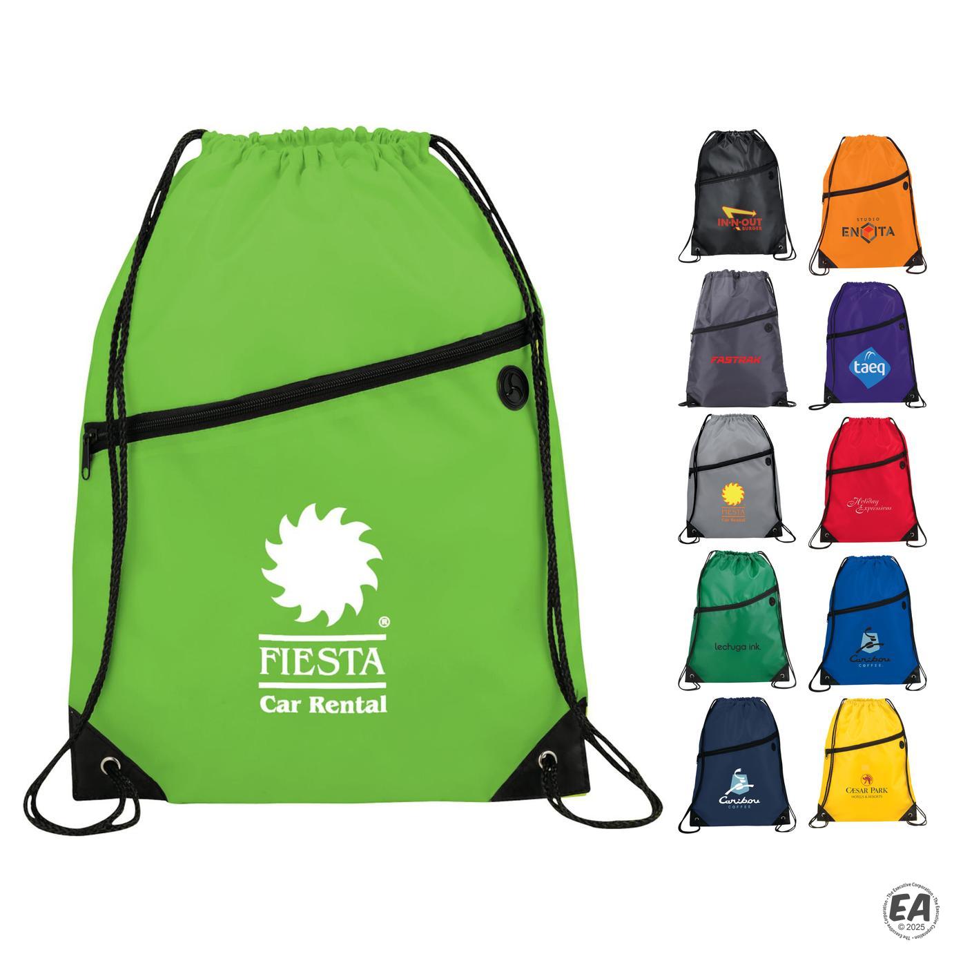 Branded The Robin Drawstring Cinch Backpack | Customized Drawstring ...