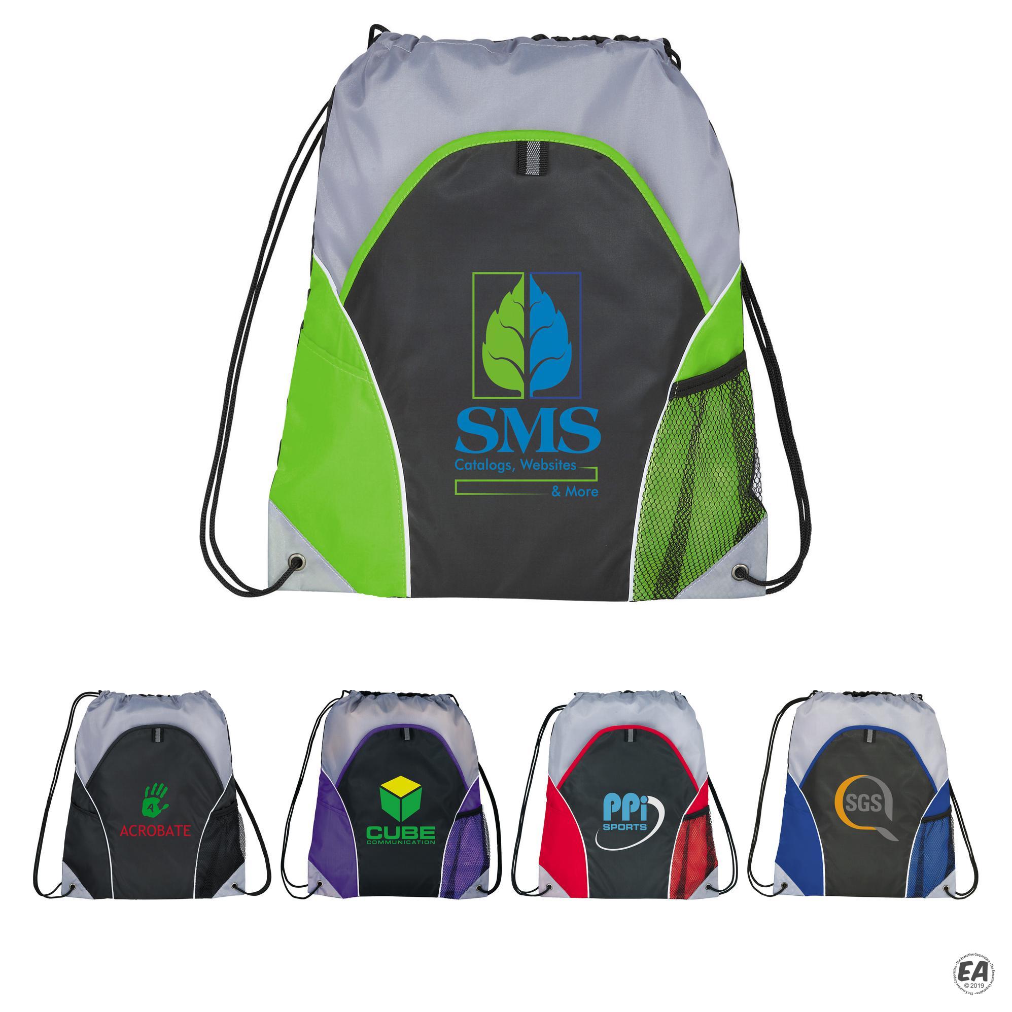 Custom The Marathon Drawstring Cinch Backpack | Promotional Drawstring ...