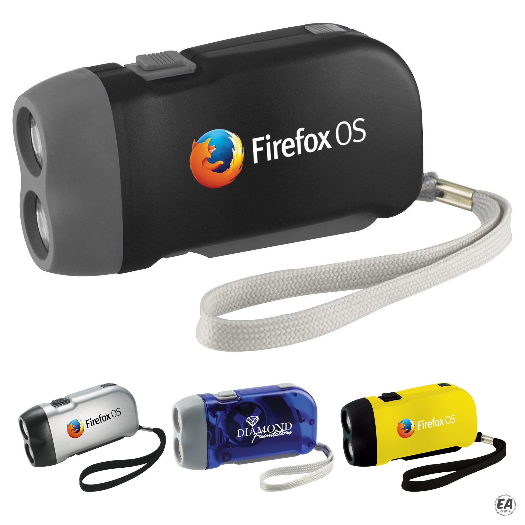 Customized Hand-Powered Flashlight | Promotional LED Flashlights ...