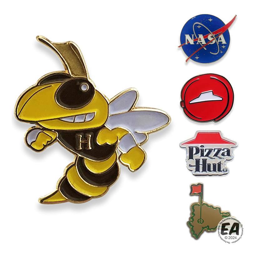 Custom Soft Enamel Lapel Pins - 0.75 Dia. Custom Die Shape | Branded ...