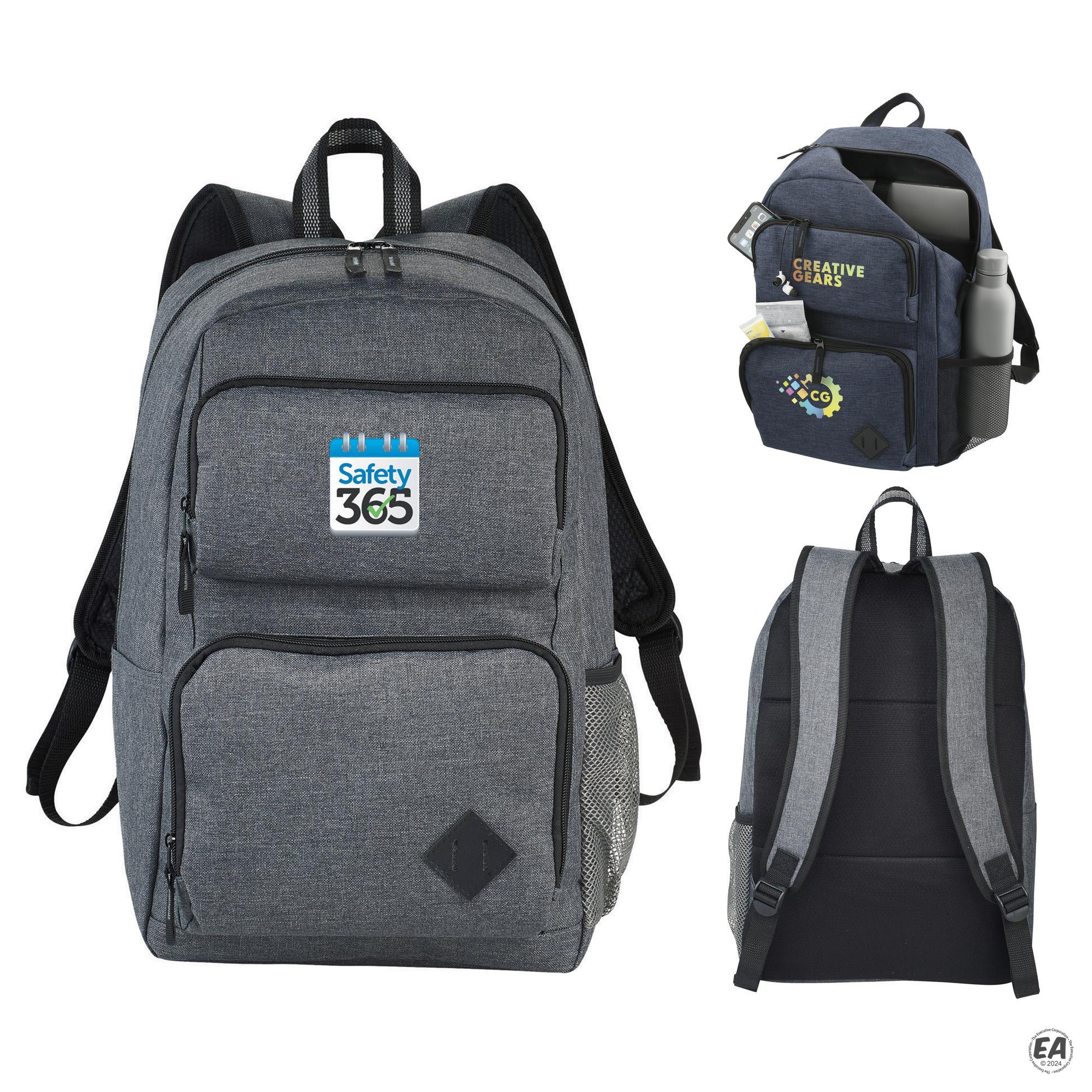 Promotional Graphite Deluxe 15 Computer Backpack | Customized Laptop ...