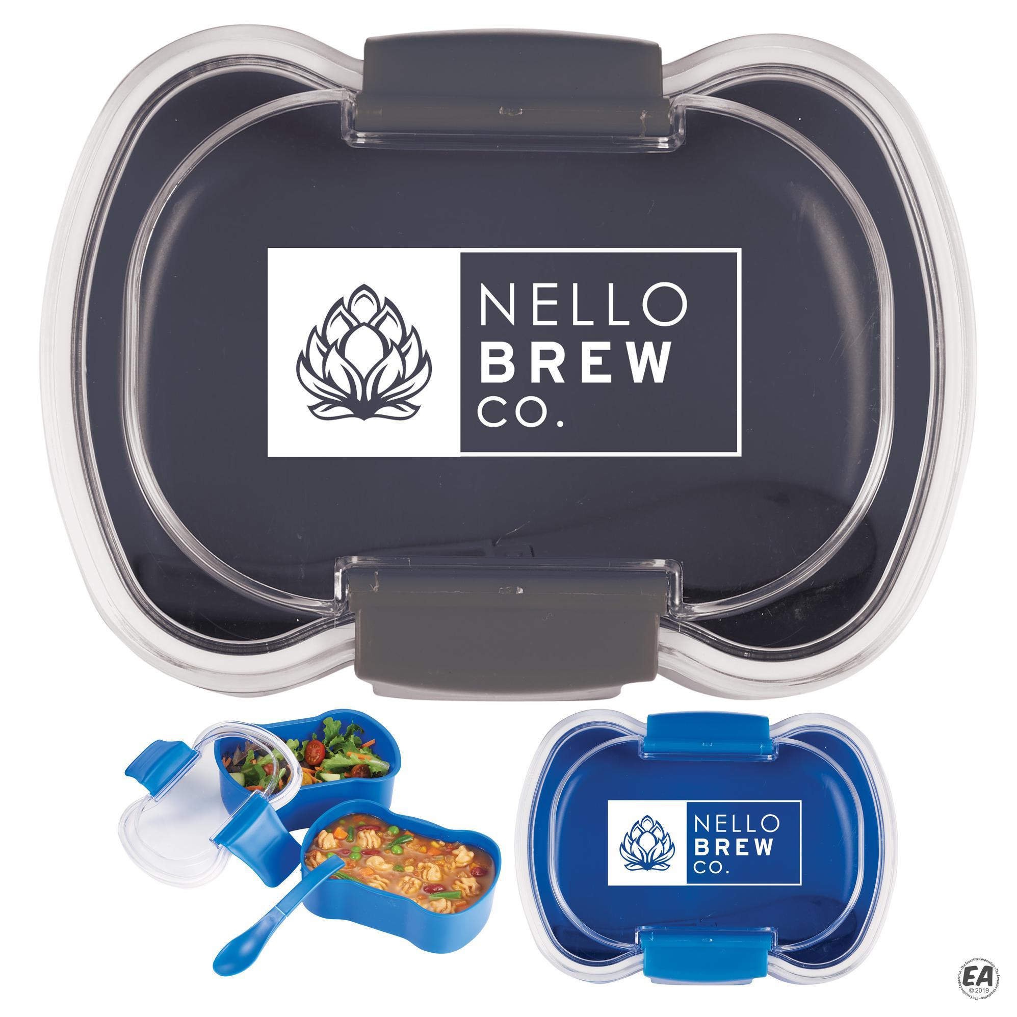 Customized Mini Two Tier Bento Box | Branded Food Containers ...