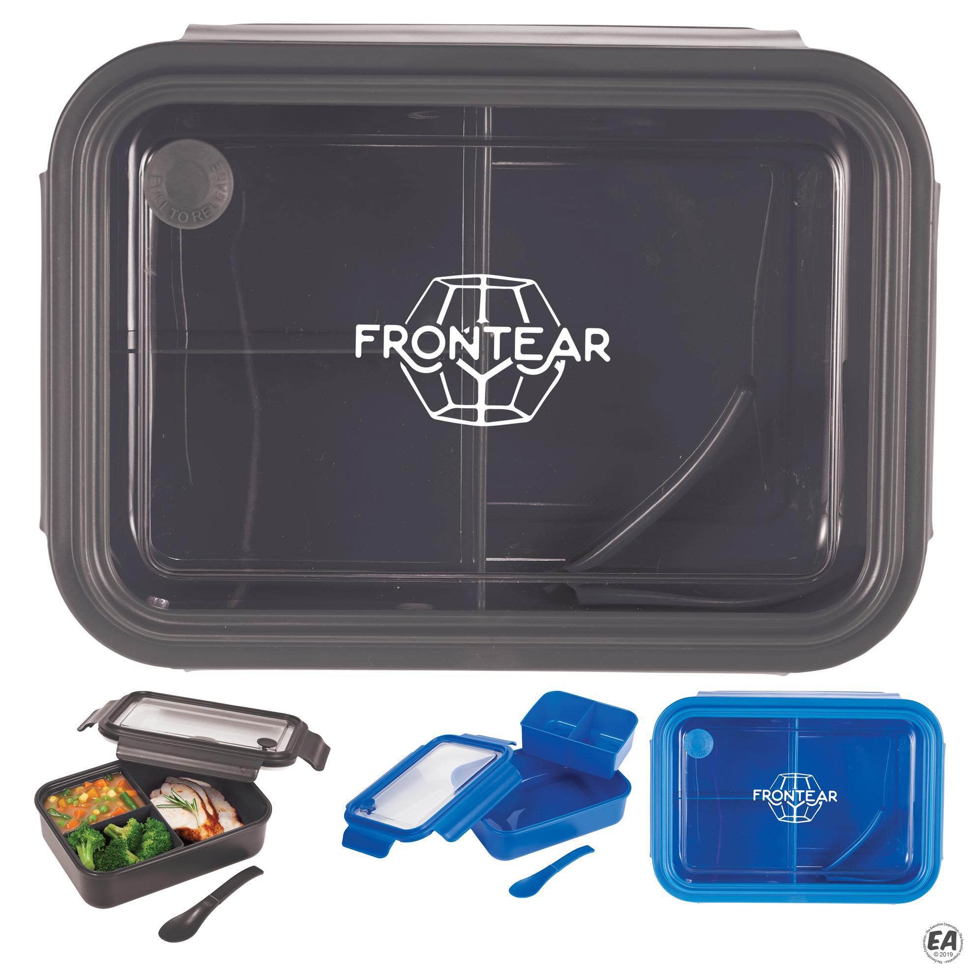 Promotional Three Compartment Food Storage Bento Box | Customized Food ...