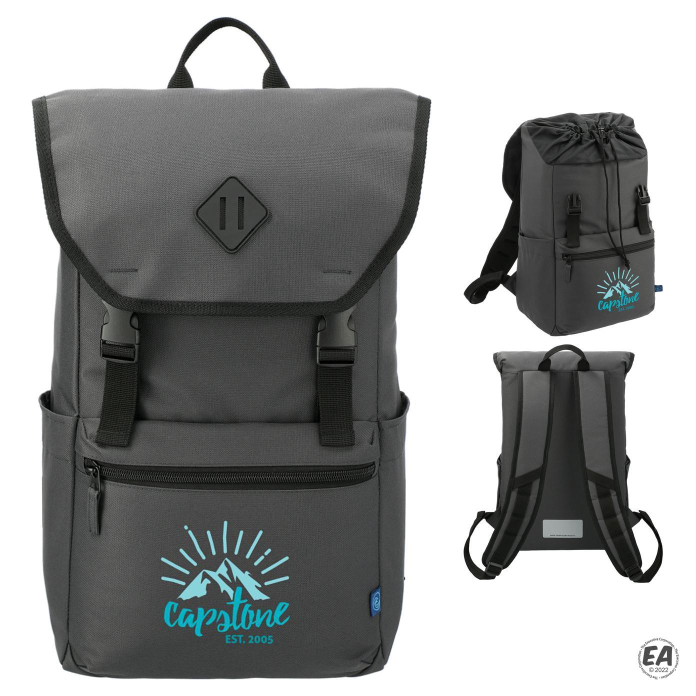 Customized Repreve Ocean 15 Computer Rucksack | Promotional Laptop ...