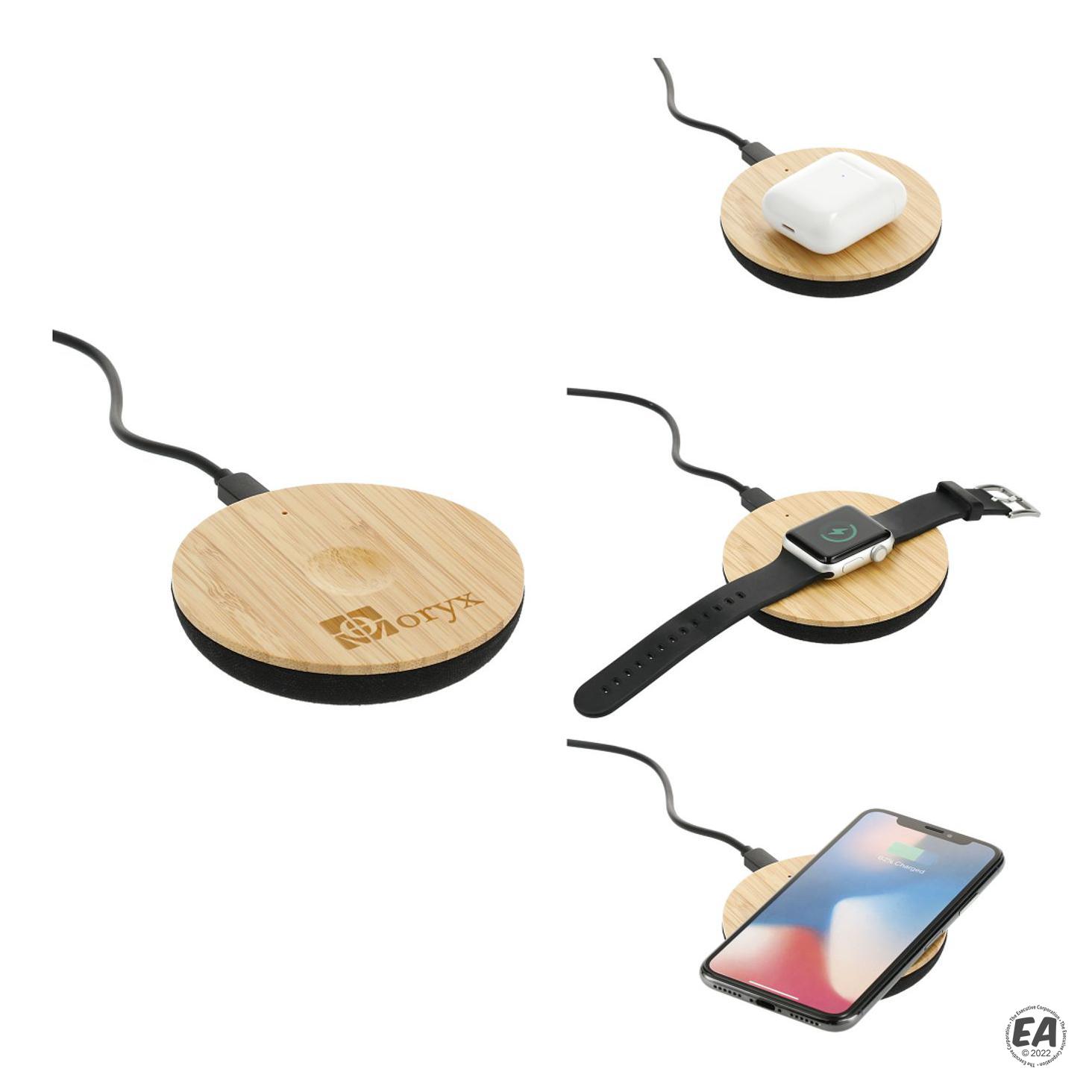Customized Bamboo Universal Wireless Charging Pad | Promotional ...