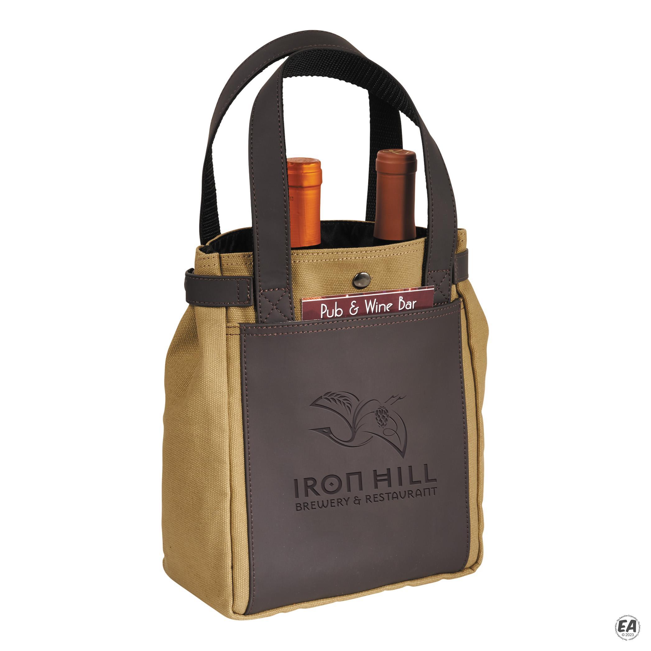 Promotional Bullware Wine/Growler Tote | Customized Wine Tote Bags ...
