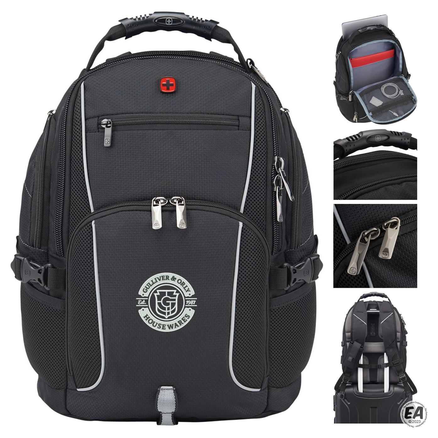 Customized Wenger Pro II Recycled 17 Computer Backpack | Custom Laptop ...
