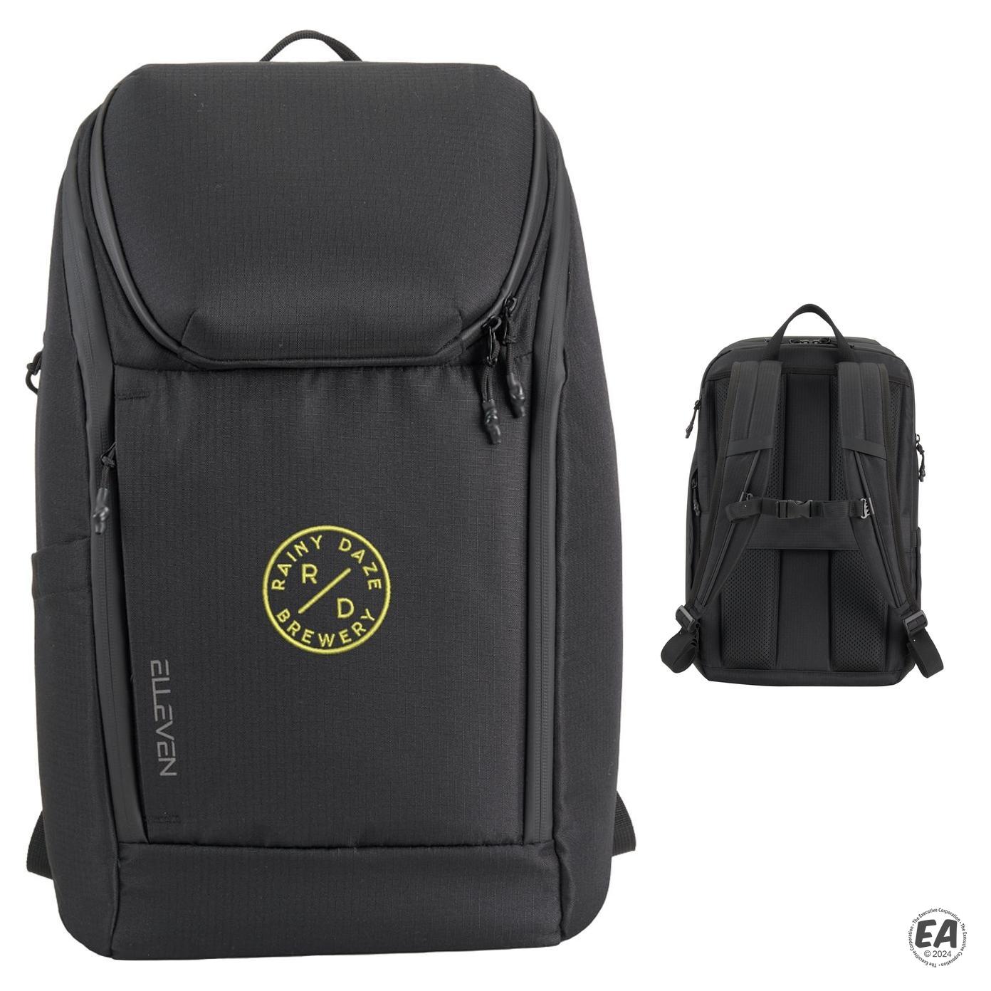 Customized elleven Orion Recycled 15-inch Laptop Backpack | Promotional ...