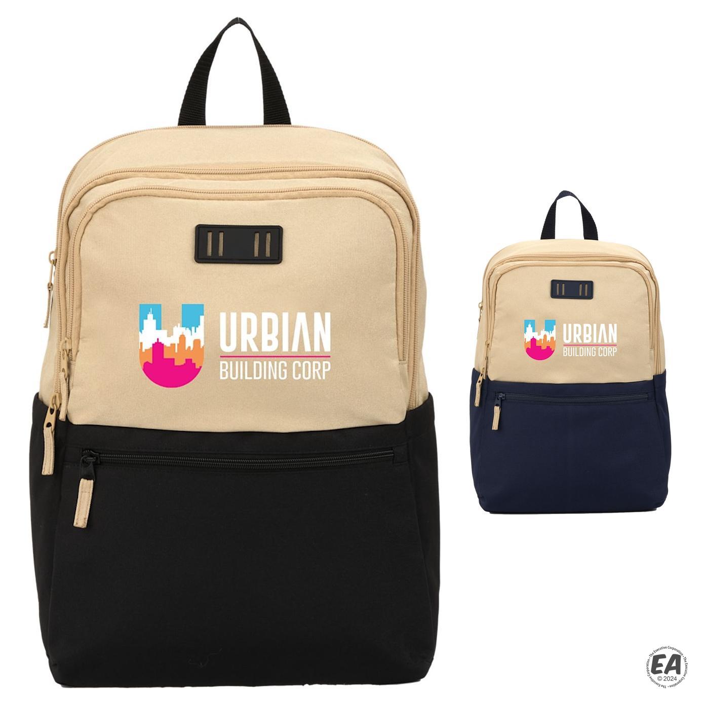 Customized Duo Recycled 15-inch Laptop Backpack | Promotional Laptop ...