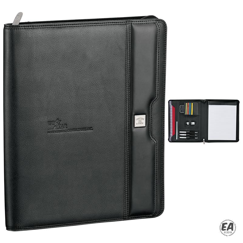 Promotional Cutter & Buck Performance Zippered Padfolio | Customized ...
