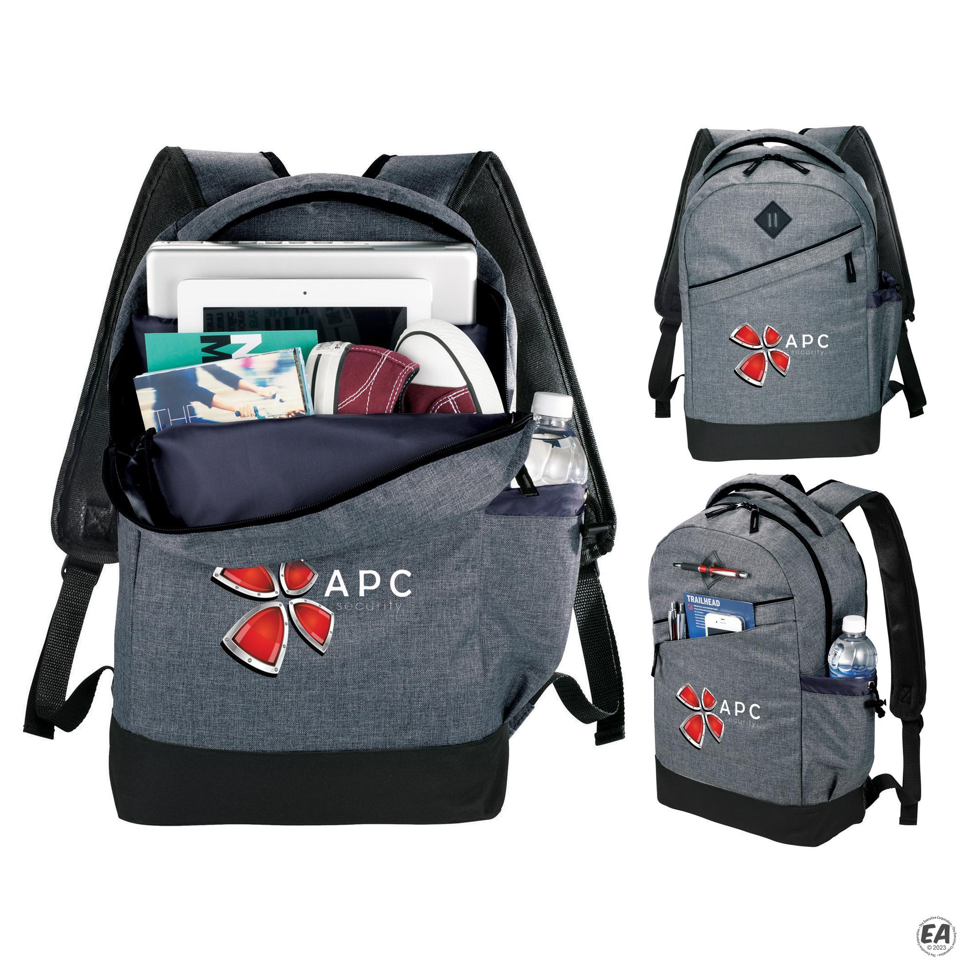 Customized Graphite Computer Backpack | Promotional Laptop Backpacks ...