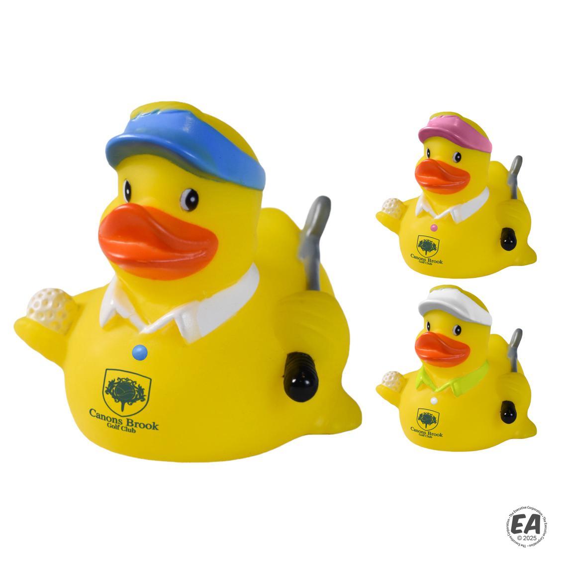 Promotional Pro Golfer Rubber Duck | Customized Rubber Ducks | Branded ...