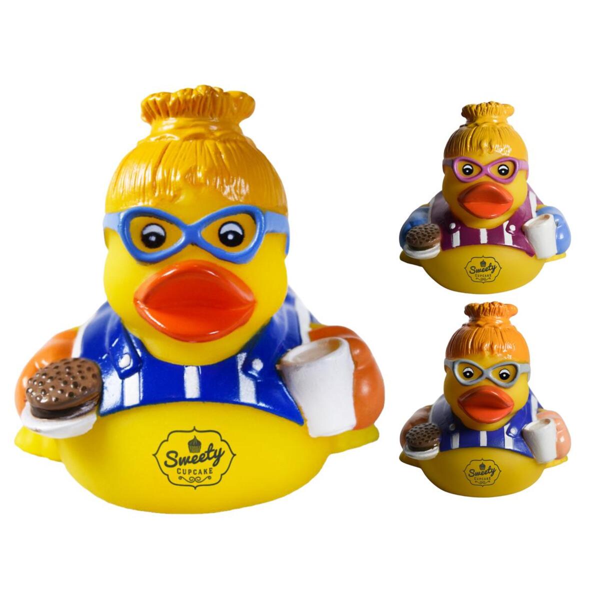 Customized Cookies and Milk Rubber Duck | Promotional Rubber Ducks ...