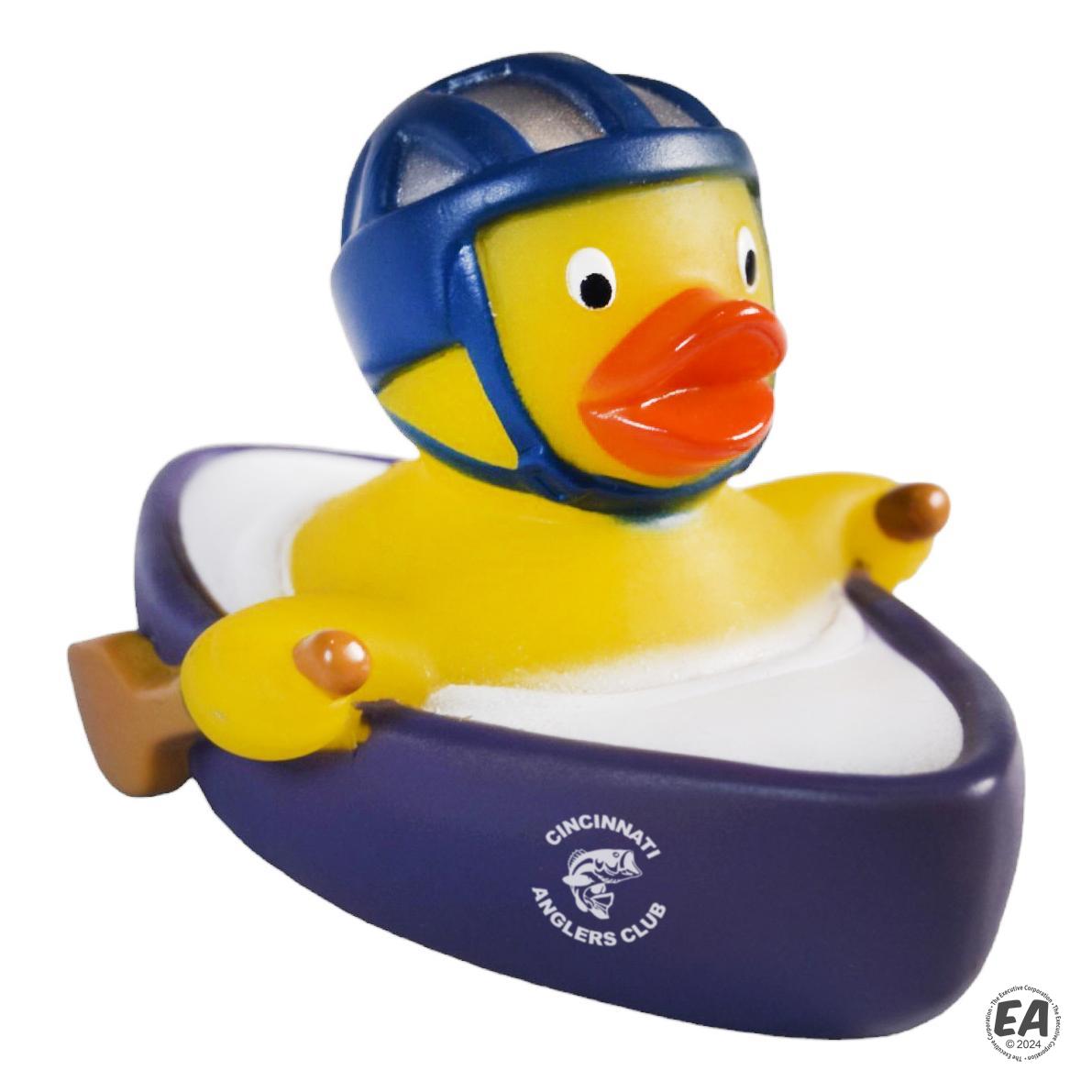 Customized Rubber Duck on a Row Boat | Promotional Rubber Ducks ...
