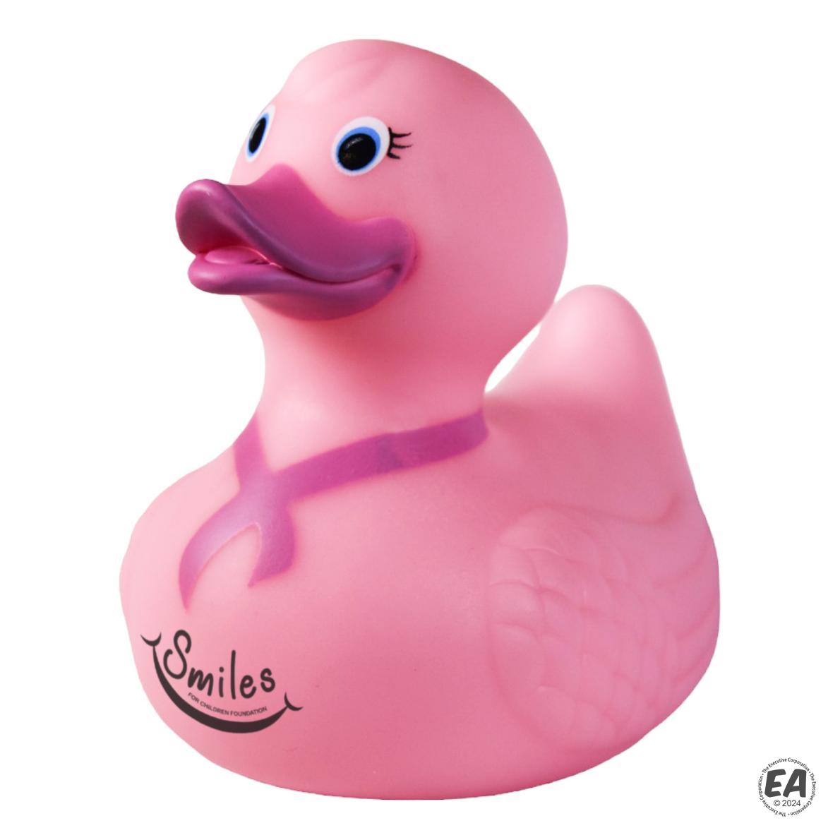 Promotional Smile Pink Bow Rubber Duck | Customized Rubber Ducks ...