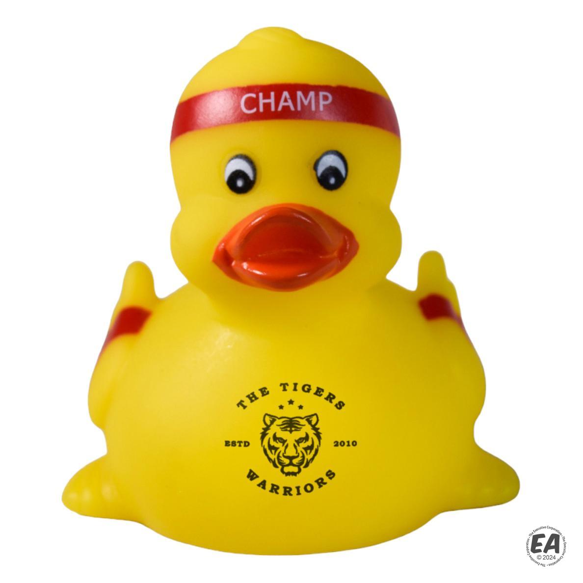 Customized Smart Champion Rubber Duck | Branded Rubber Ducks | Custom ...