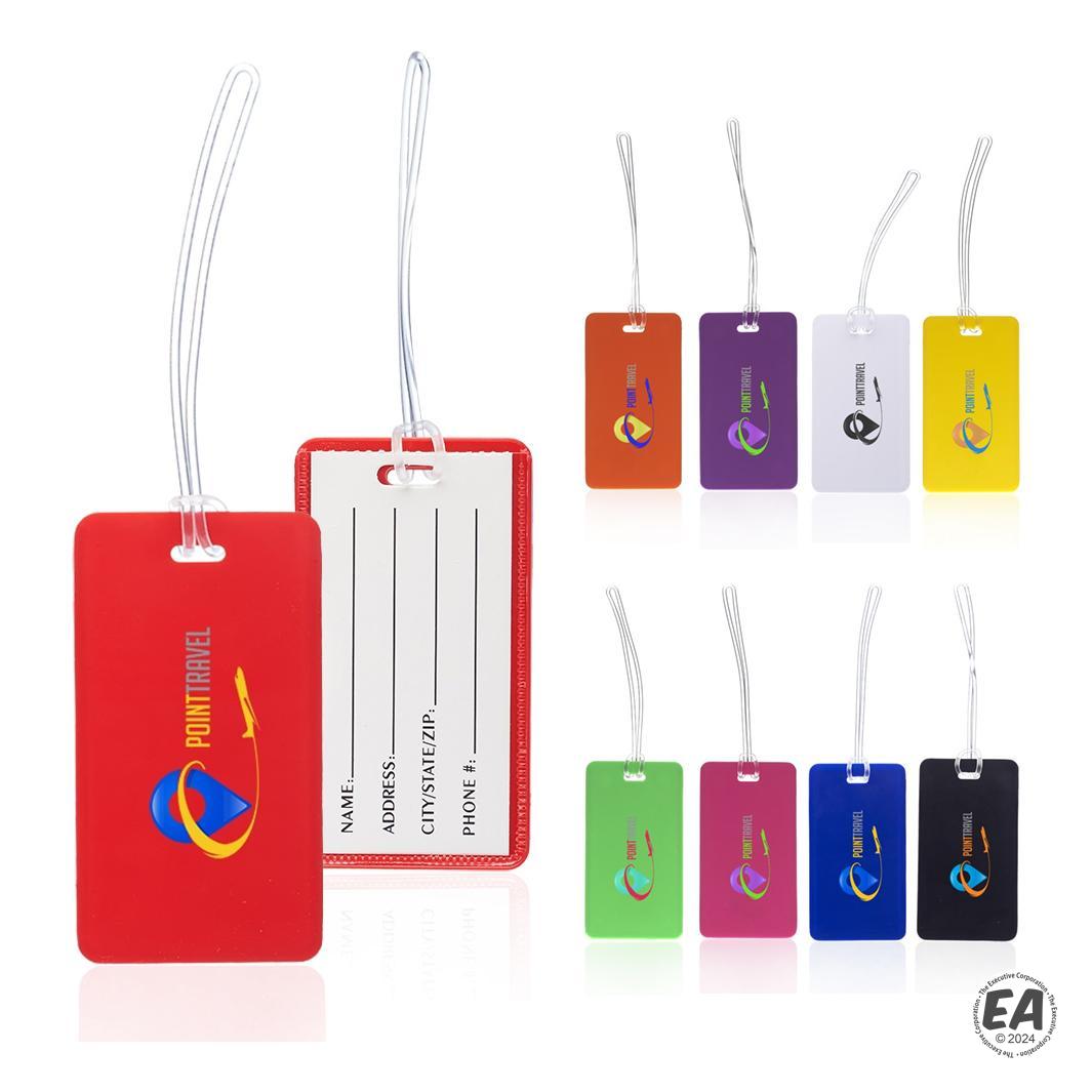 Promotional Bali Plastic Slip In Pocket Luggage Tags | Branded Luggage ...