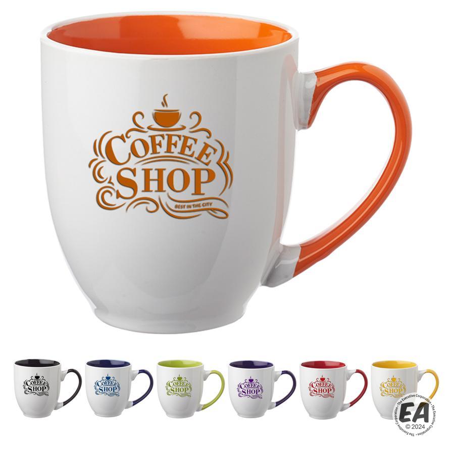 Promotional 16 oz. Miami Two-Tone Bistro Mug | Custom Bistro Mugs ...