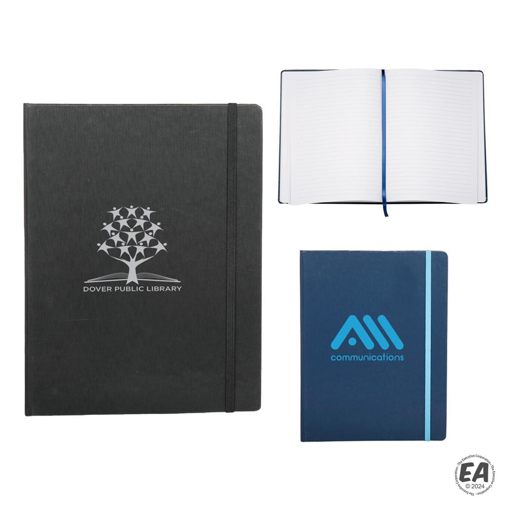 Custom Hardcover Journal with Close Strap 7.5x10 | Promotional Journals ...