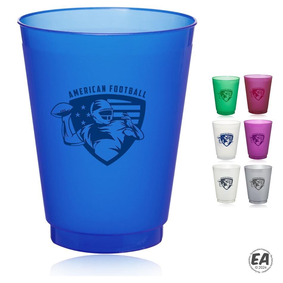 Promotional 16 oz. Flex Frosted Plastic Stadium Cup | Customized ...