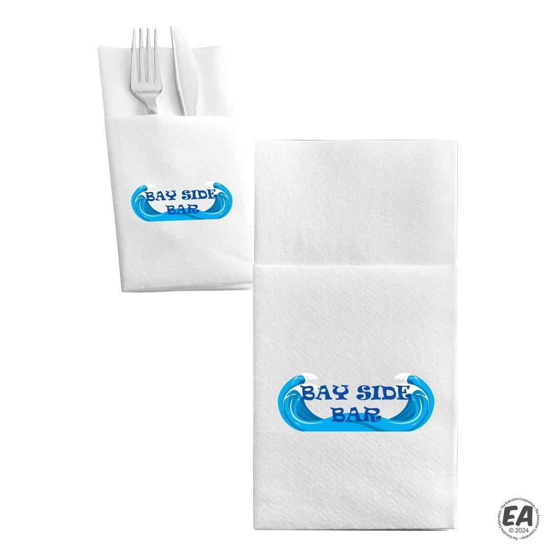Promotional 2-Ply Pocket Dinner Napkin 4x7.75 | Branded Napkins ...