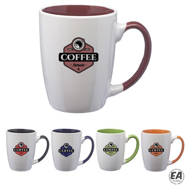 Customized 12 oz. Java Two-Tone Coffee Mug | Promotional Espresso Cups ...