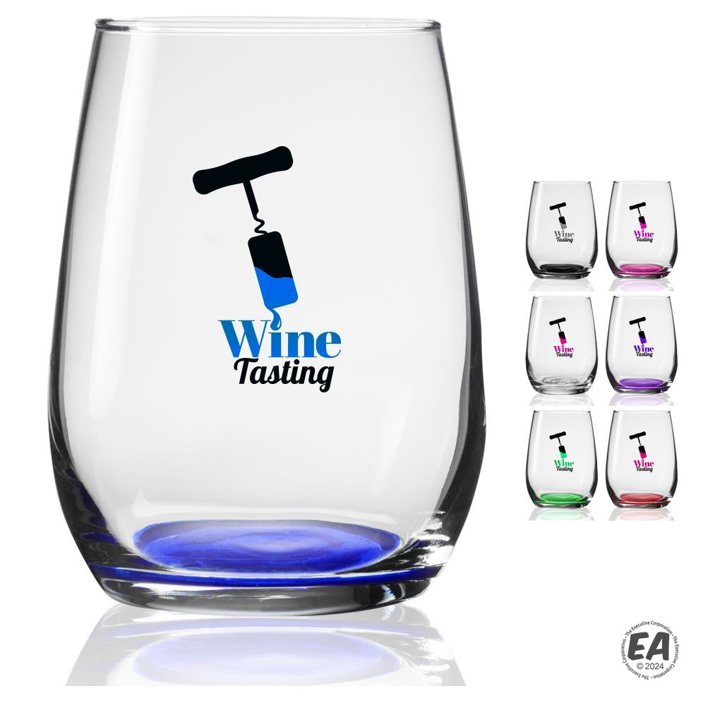 Customized 6.25 oz. Libbey Stemless Taster Glass | Promotional Wine ...