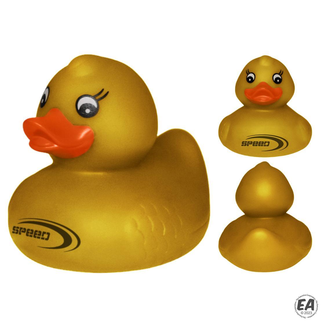 Promotional Tall Gold Rubber Duck | Customized Rubber Ducks | Branded ...