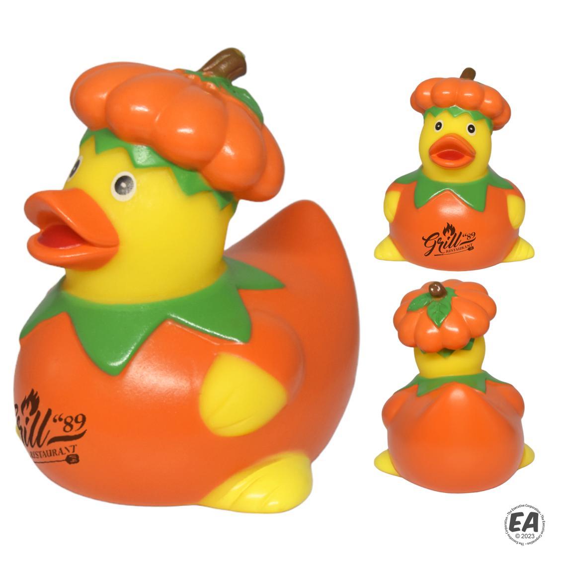 Promotional Punky the Pumpkin Rubber Duck | Branded Rubber Ducks ...