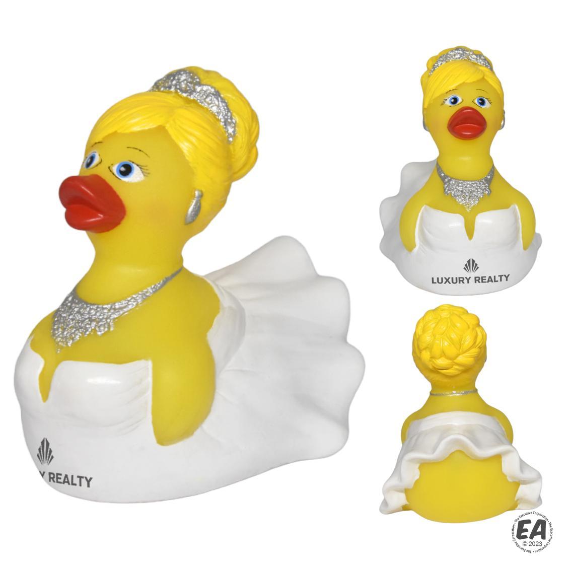 Branded Blushing Bride Rubber Duck | Promotional Rubber Ducks | Custom ...