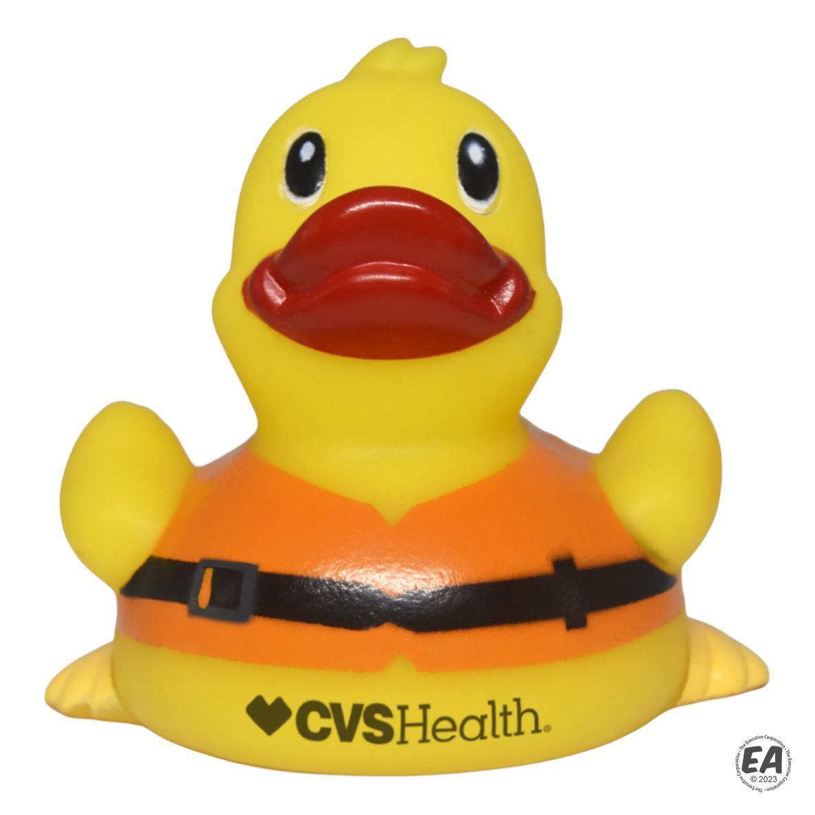 Promotional Orange Safey Vest / Life Vest Rubber Duck | Customized ...