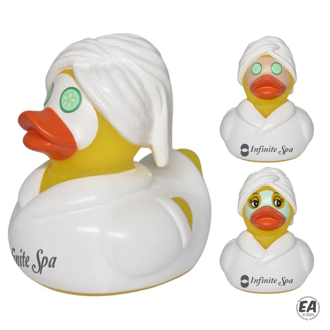Promotional Rubber Day Spa Duck | Customized Rubber Ducks | Branded ...