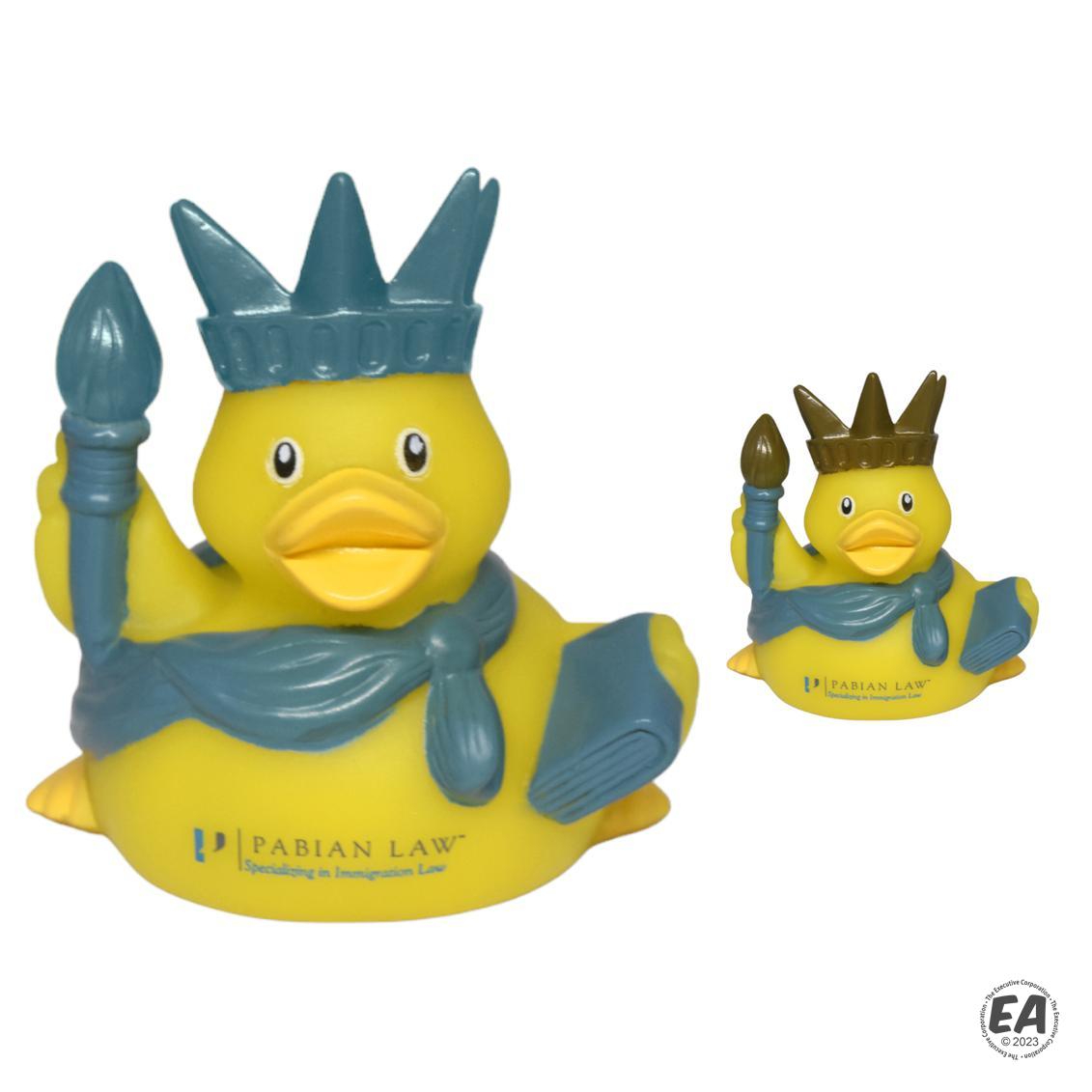 Branded Rubber Lady Liberty Duck | Promotional Rubber Ducks ...