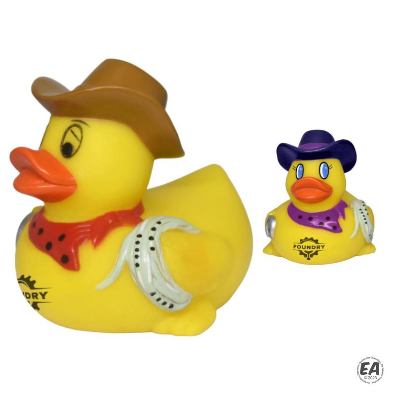 Customized Rubber Rodeo Duck | Promotional Rubber Ducks | Branded ...