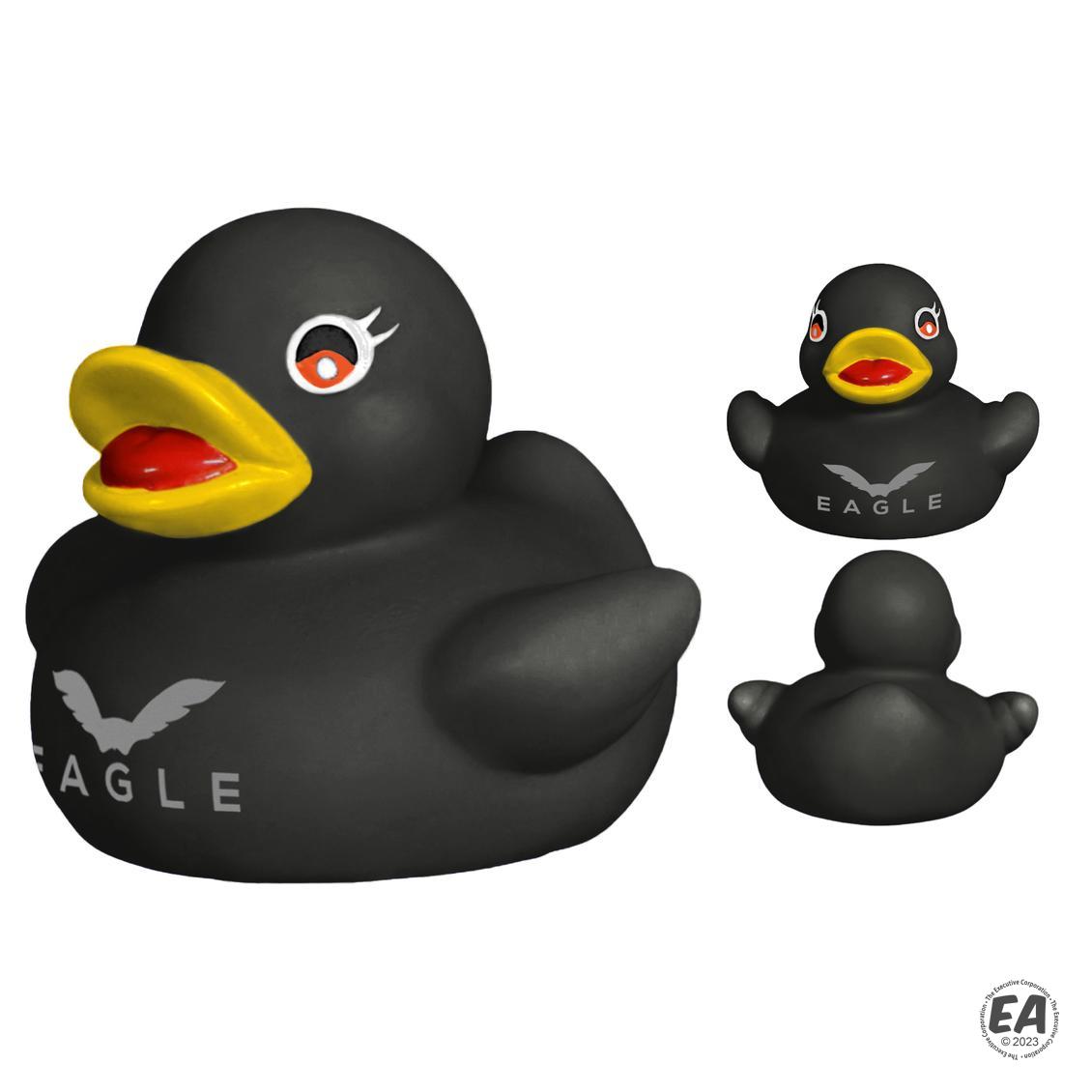 Promotional Mini Rubber Black Duck | Customized Rubber Ducks | Branded ...