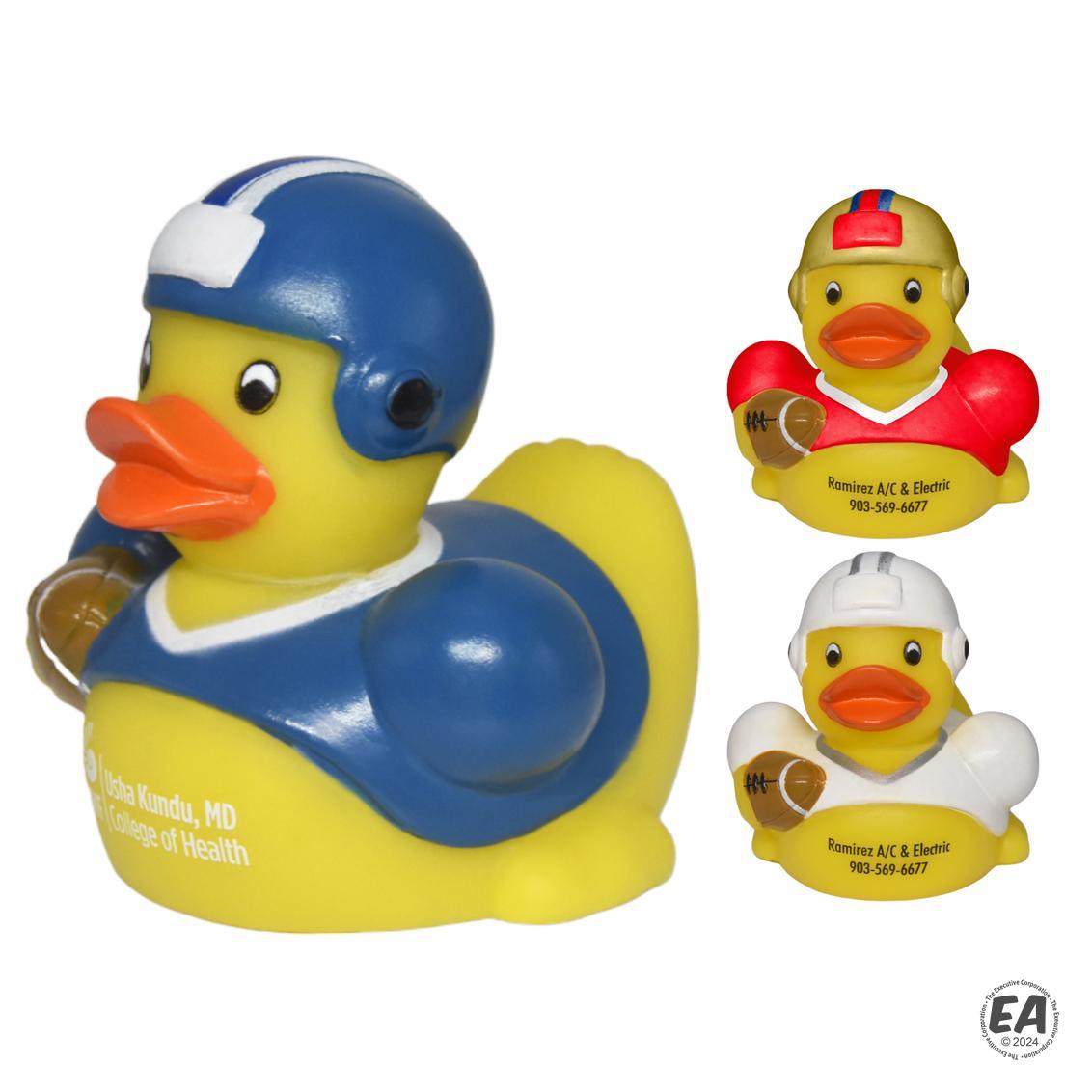 Customized Rubber Football Duck | Promotional Rubber Ducks | Branded ...
