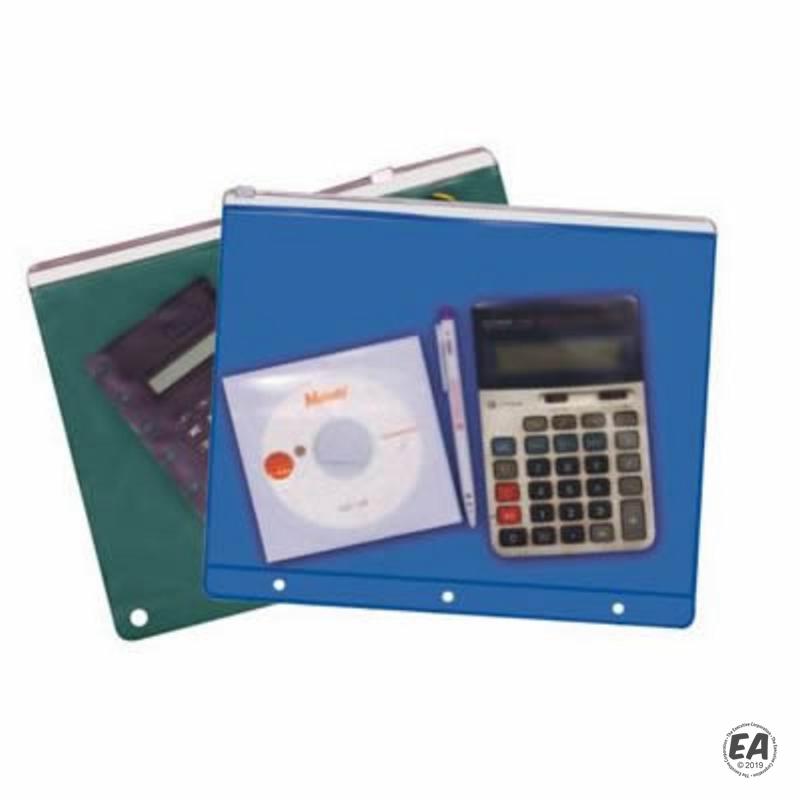 Promotional Vinyl 3 Ring Binder Bag w/Slide Zipper | Customized Binder ...