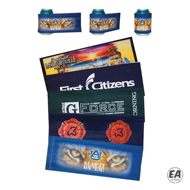 Customized Cool Koozie-Slap Wrap & Go | Promotional Can Coolers ...